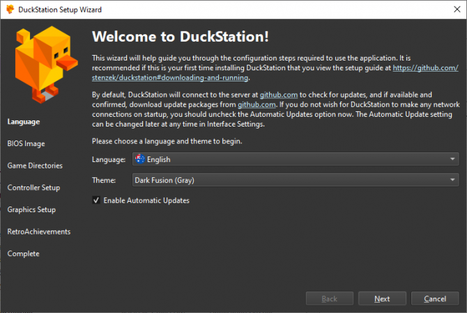 Duckstation - Sinden Lightgun