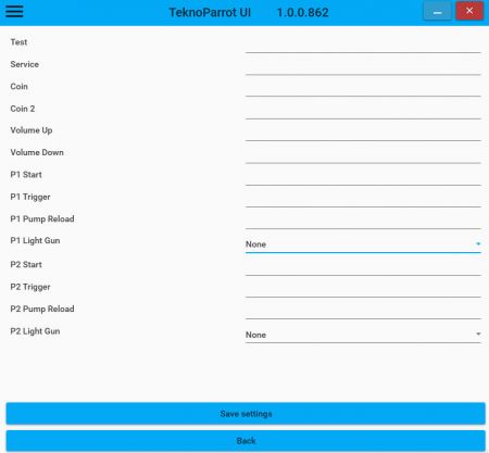 TeknoParrot - Sinden Lightgun