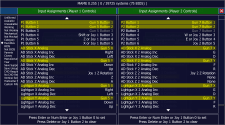 MAME - Sinden Lightgun