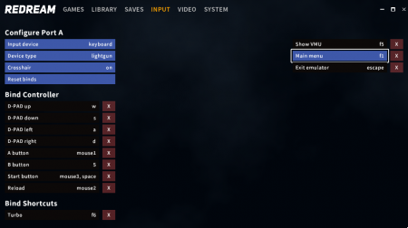 Redream - Sinden Lightgun