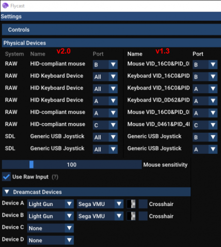 Flycast (Windows) - Sinden Lightgun